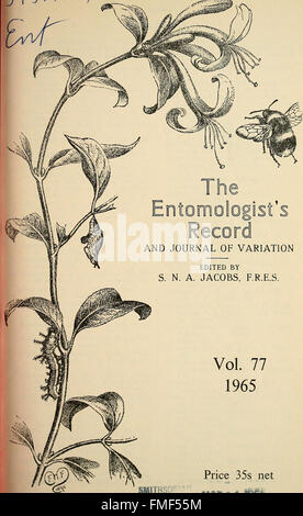 *The Entomologist's Record and Journal of Variation* (1965) documents ...
