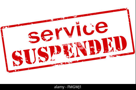 Rubber stamp with text service suspended inside, vector illustration ...