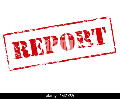 Stamp with word report inside, illustration Stock Photo - Alamy