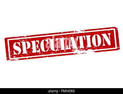 Rubber stamp with word speculation inside, vector illustration Stock ...