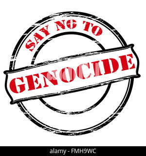 Rubber stamp with text say no to discrimination inside, vector ...