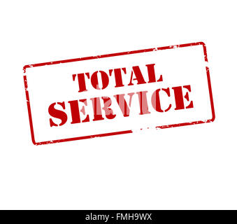 Rubber stamp with text total service guaranteed inside, vector ...