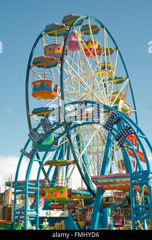 fairground rides at Luna Park funfair leisure park attraction at Coney ...