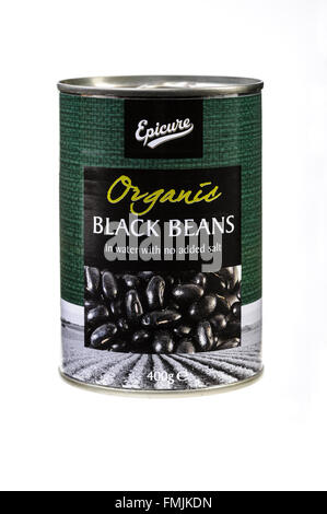 The nutrition label on can of beans shows the high level of sodium ...