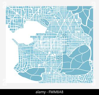 Abstract Urban City Center Vector Stock Vector Image & Art - Alamy