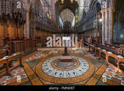 The Nave Lectern and tiled floor, Chester Cathedral Stock Photo - Alamy
