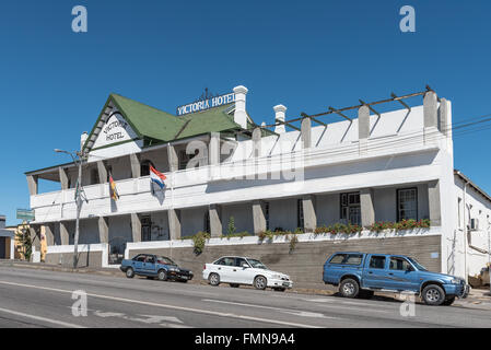 CRADOCK, SOUTH AFRICA - FEBRUARY 16, 2016: A street scene with ...