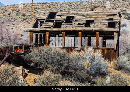Abandoned silver mine in the community of Silver City, Nevada Stock ...
