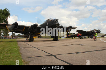 Thumper Lancaster Bomber RAF BBMF Coningsby Stock Photo - Alamy