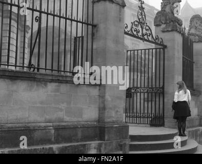 Oxford University student dressed in formal subfusc attire Stock Photo ...