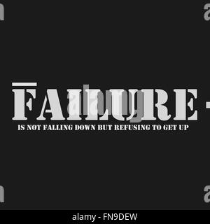 Inspirational motivational quote. Falling down doesn't make you a ...