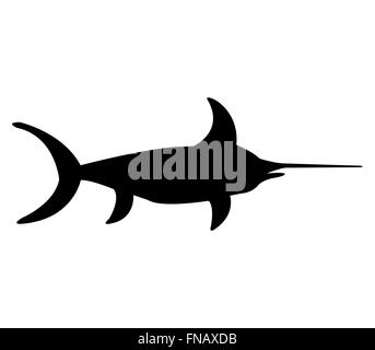 Swordfish on white background Stock Photo - Alamy