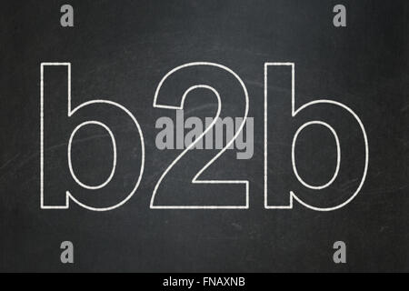 Business concept: B2b on chalkboard background Stock Photo - Alamy