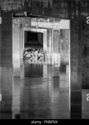 water below an urban underpass Stock Photo - Alamy