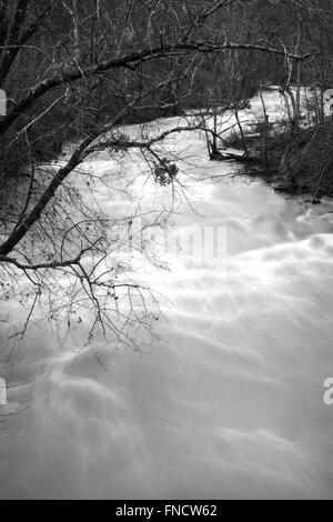 Flood Wave Water Disaster. Rushing Dirty Flood Water Closeup Photo ...