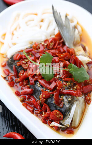 chili fish cuisine Stock Photo - Alamy