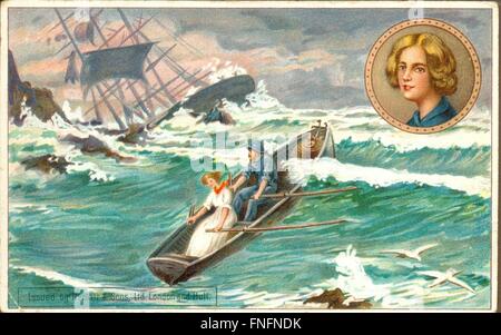 Grace Darling Victorian Heroine History Personalities Wales Stock Photo ...