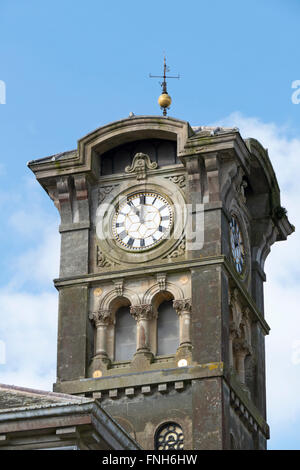 Liskeard Guildhall clock tower, Cornwall England Stock Photo - Alamy