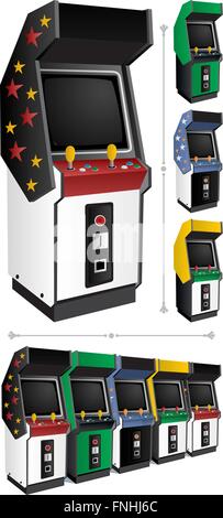 Arcade game machine isolated illustration Stock Vector Image & Art - Alamy