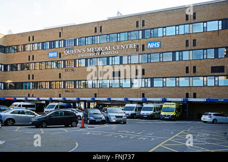 Main entrance to the Queen’s Medical Centre. The QMC is part of the ...