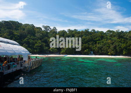 Pulau Payar Island And Floating Platform, Malaysia, Malaysia Stock ...