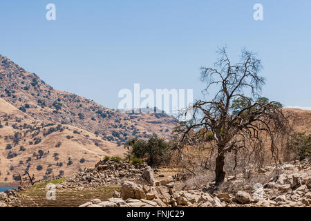 Kaweah Lake, Terminus Dam, near Lemon Cove, California, USA, United ...