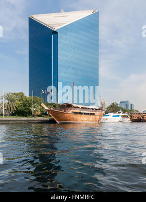 Modern building of DCCI, Dubai Chamber of Commerce in Rigga Al Buteen ...
