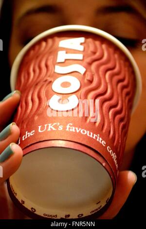 costa coffee, cup, close up, costa cup Stock Photo - Alamy