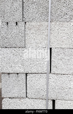 Building materials, gray concrete cement fence made in the form of ...