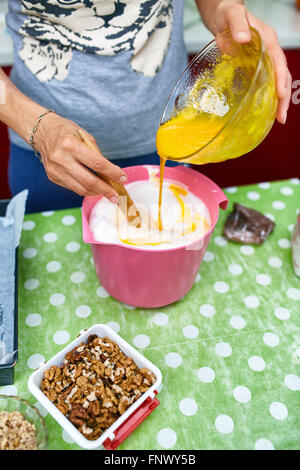 Housewife making a sweet pastry for dessert at home Stock Photo - Alamy