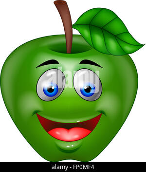 Cartoon Illustration of Funny Fruits Comic Food Characters Set Stock ...