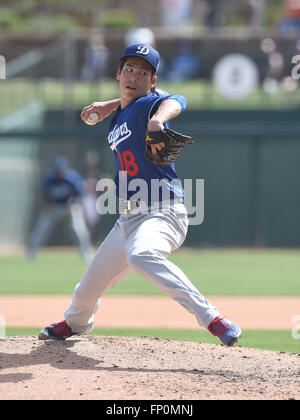 Glendale, Arizona, USA. 15th Mar, 2016. Kenta Maeda (Dodgers) MLB ...