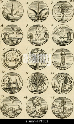 A collection of ancient and modern devices and emblems from famous ...