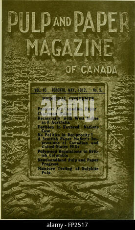 The 'Pulp and Paper Magazine of Canada' (1903) is a publication ...