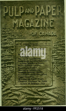 The 'Pulp and Paper Magazine of Canada' (1903) is a key resource for ...