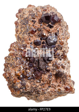 piece with Andradite (Melanite, garnet) crystals Stock Photo - Alamy
