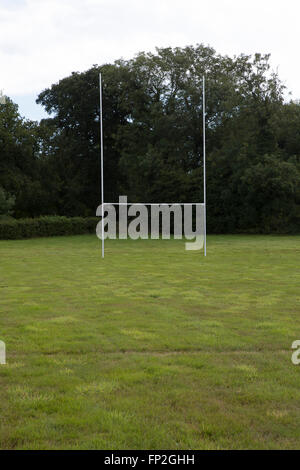 H shape rugby posts Stock Photo - Alamy