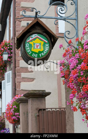 Gites de France sign, France, French, Gite Stock Photo - Alamy