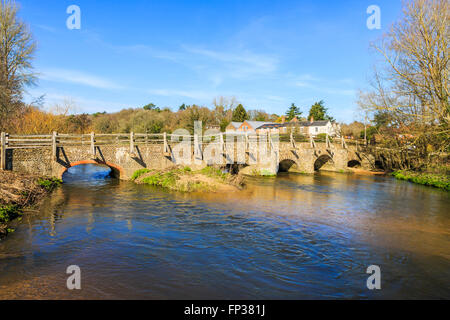 River Wey Tilford near Farnham Surrey UK Stock Photo - Alamy