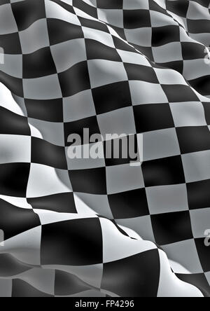 Waving the Checkered Flag Stock Photo - Alamy