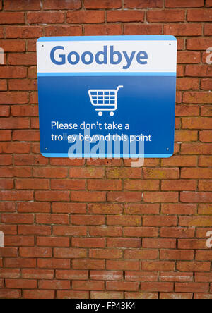 Tesco Car Park Sign Stock Photo - Alamy