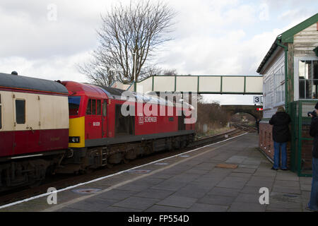DB Cargo Class 60 diesel locomotive number 60007 pictured in low winter ...