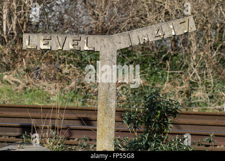 Railway Gradient Sign Stock Photo - Alamy