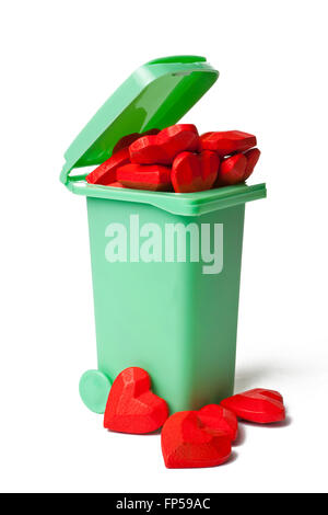 Heart shape cut into a trash can in Copenhagen's Freetown Christiania ...