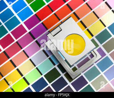 Press color management, chart, densitometer Stock Photo - Alamy