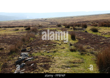Roman road Wheeldale Moor, Goathland, North Yorkshire Stock Photo - Alamy