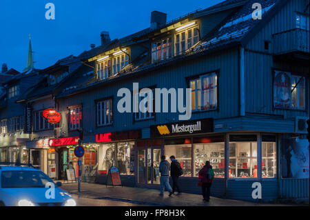 NORWAY - TROMSO main shopping street in the city centre Stock Photo - Alamy