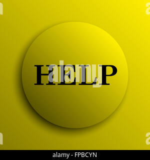 Help icon. Internet button on white background Stock Photo - Alamy