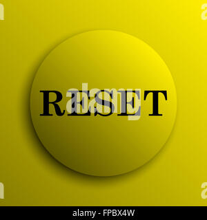 Reset icon. Internet button on white background Stock Photo - Alamy