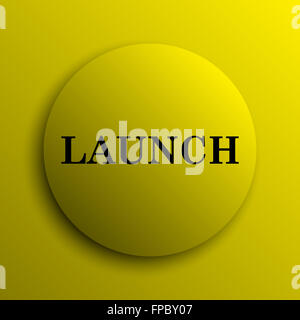 Launch icon. Internet button on white background Stock Photo - Alamy